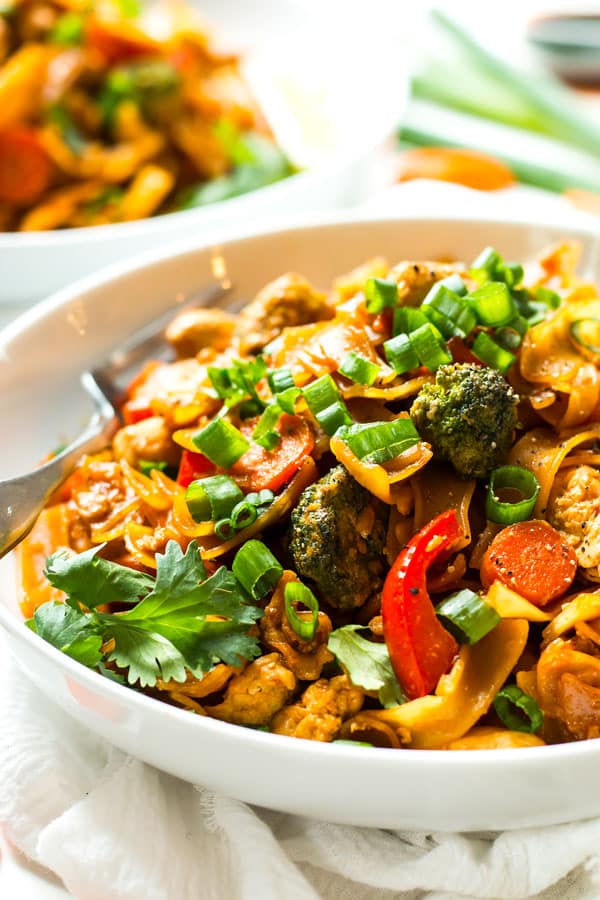 Easy Pad See Ew With Chicken Thai Stir Fry Recipe Easy Pad See Ew With Chicken Thai Stir Fry Recipe