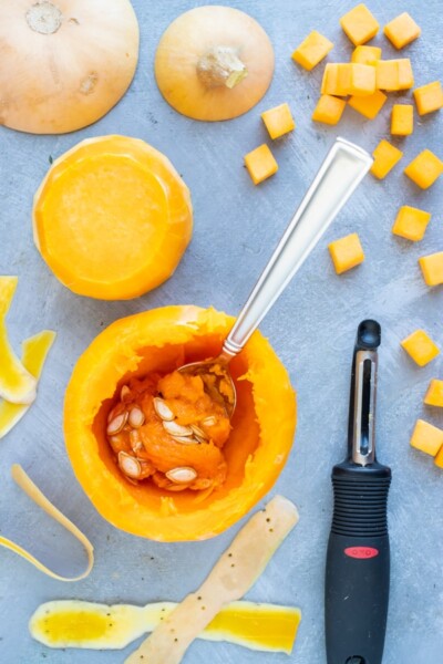 How to Peel & Cut Butternut Squash - Evolving Table