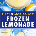 Homemade Frozen Lemonade (3-Ingredients!) - Evolving Table