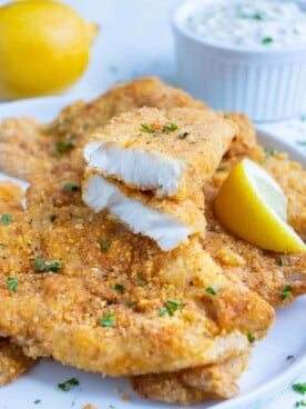 Crispy Air Fryer Fish Recipe - Evolving Table