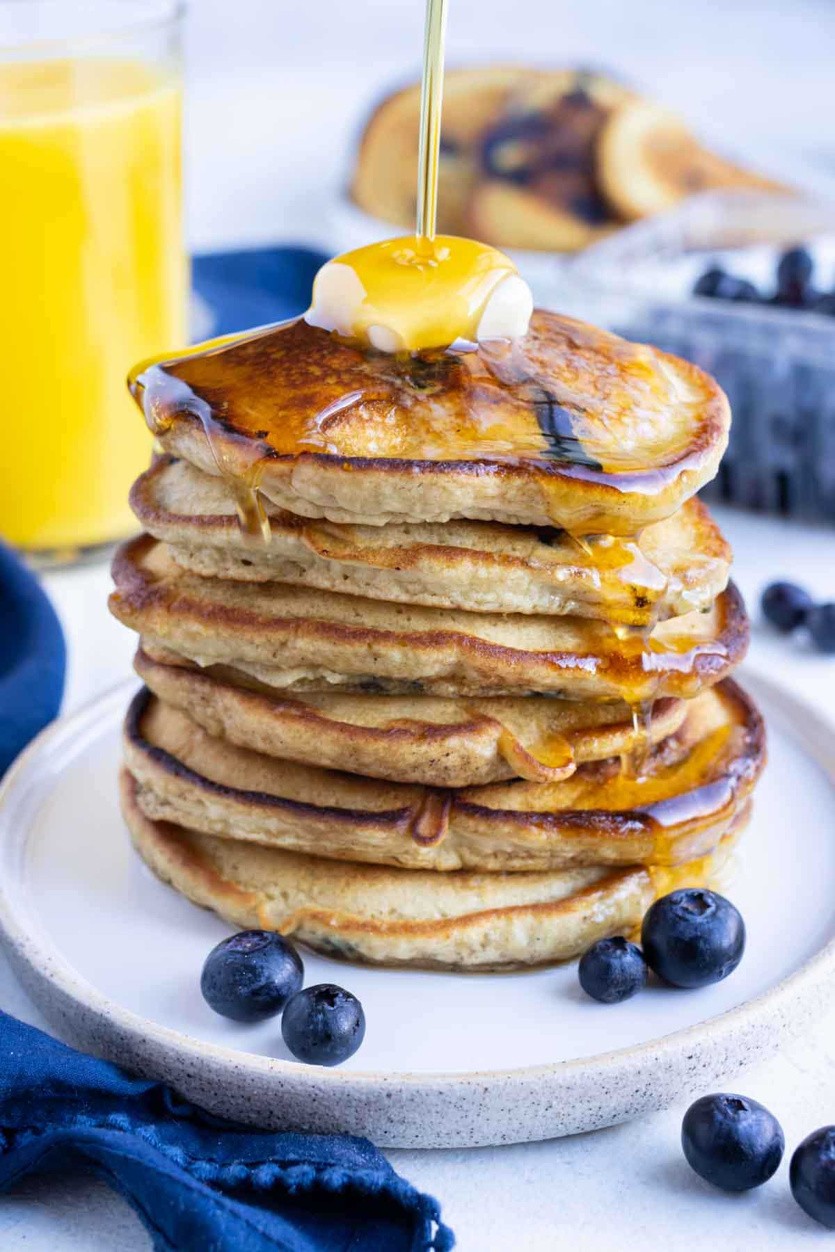 Best Blueberry Pancakes Recipe - Evolving Table