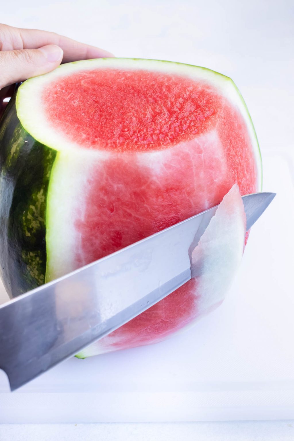 How to Cut a Watermelon (Slices & Cubes) - Evolving Table