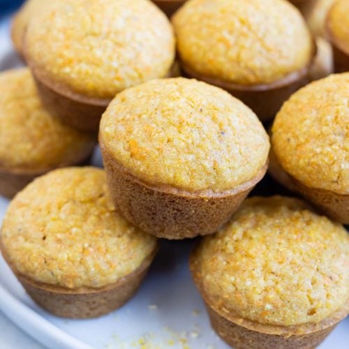 Mini Cornbread Muffins with Honey - Evolving Table