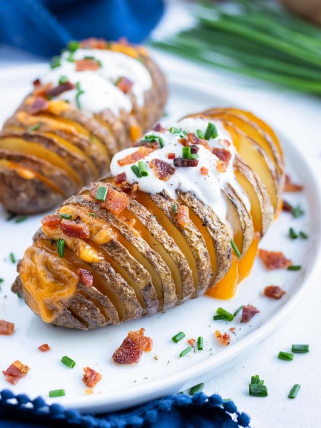 Cheesy Hasselback Potato Recipe - Evolving Table