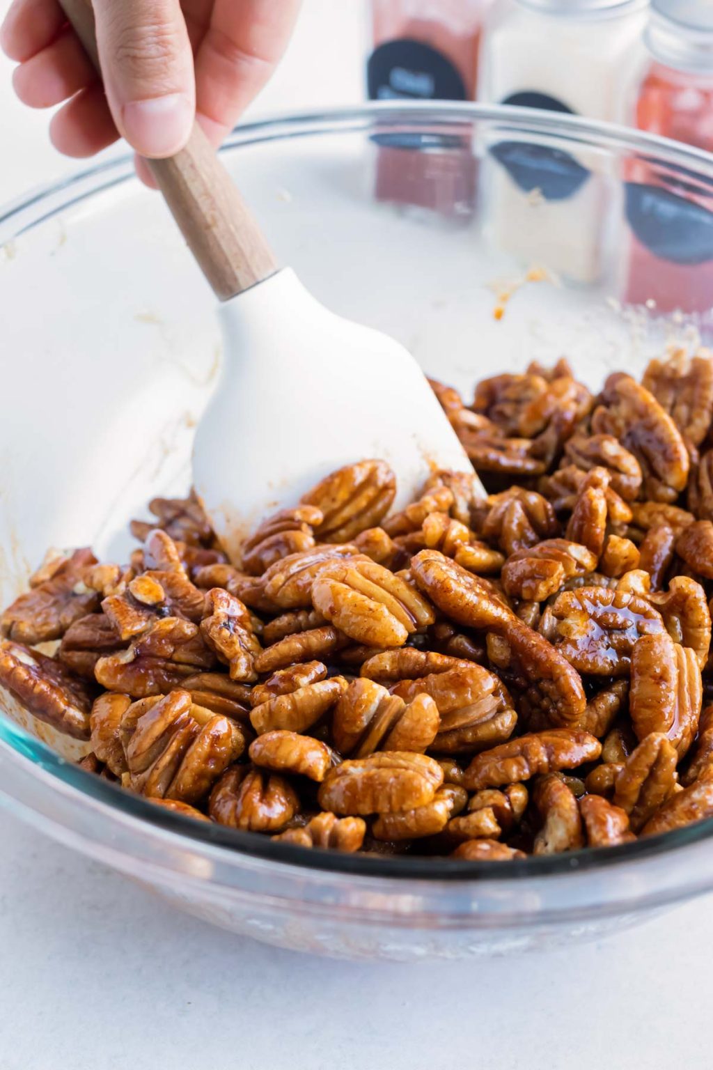 Savory Spiced Pecans with a Spicy Kick! - Evolving Table