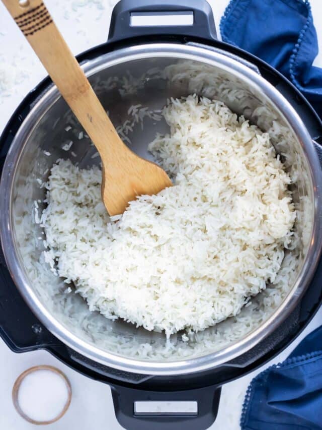 Perfect Instant Pot White Rice - Evolving Table
