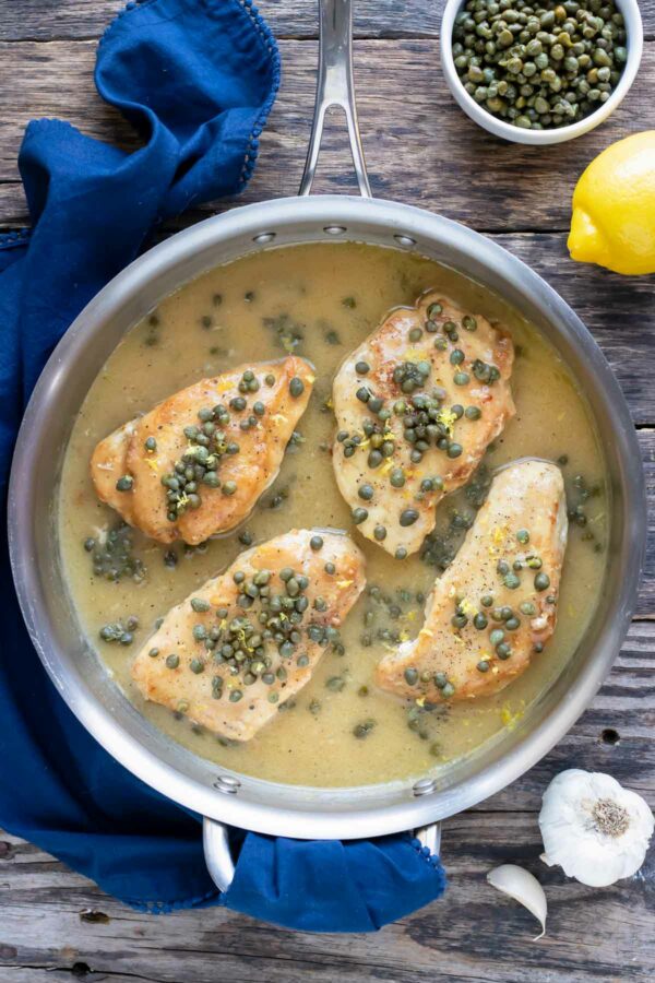 Lemon Chicken Piccata with Capers - Evolving Table