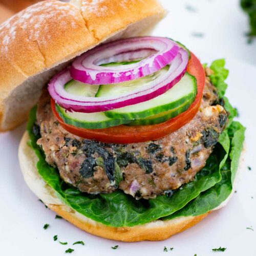 Greek Turkey Burgers - Evolving Table