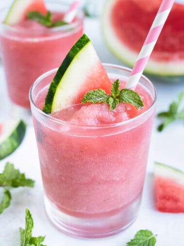 Watermelon Frosé (Frozen Rosé Recipe) - Evolving Table