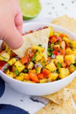 Fresh Peach Salsa Recipe - Evolving Table