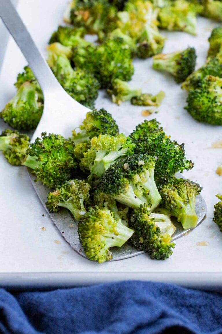 Honey Roasted Broccoli with Garlic - Evolving Table