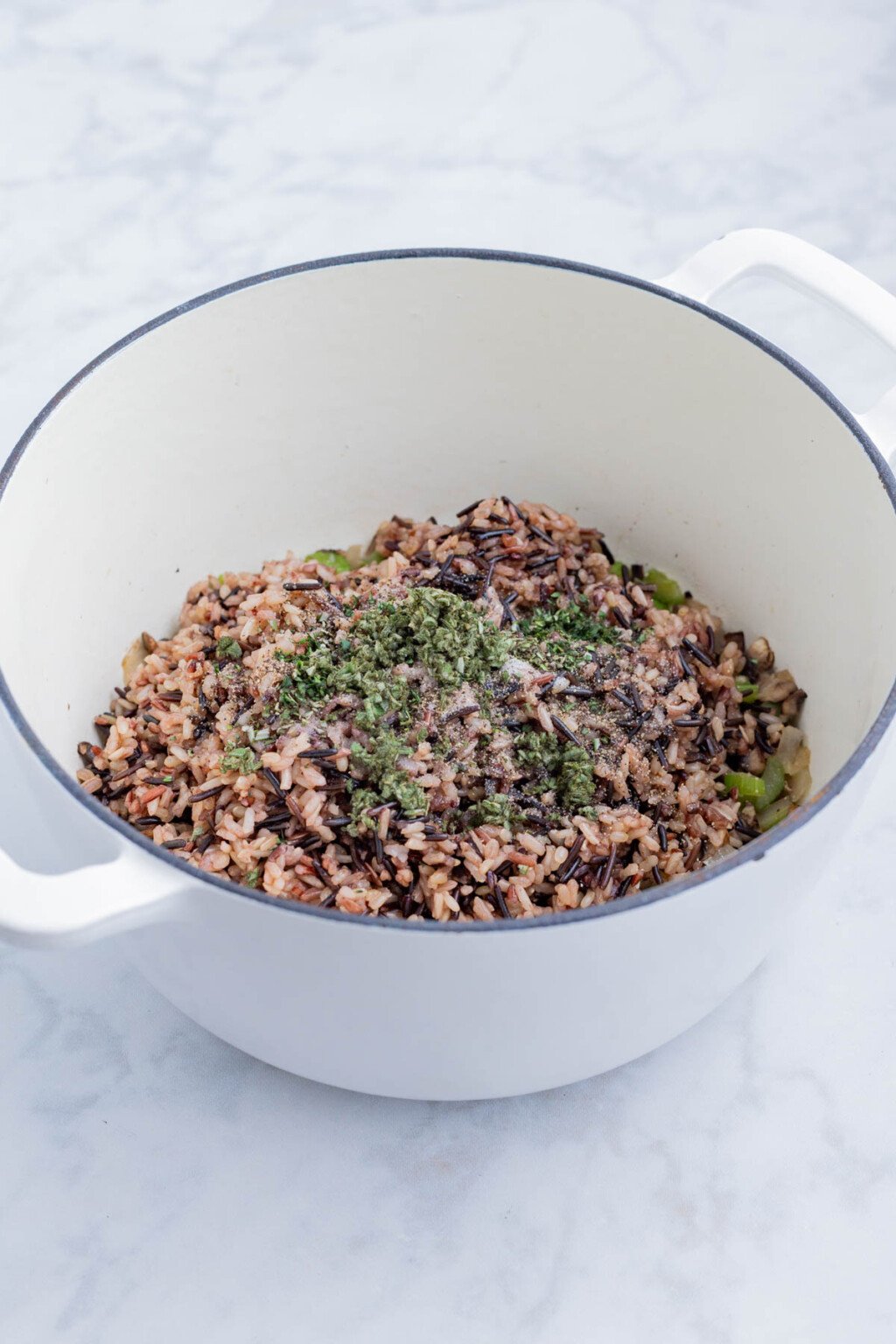 Wild Rice Stuffing with Cranberries - Evolving Table