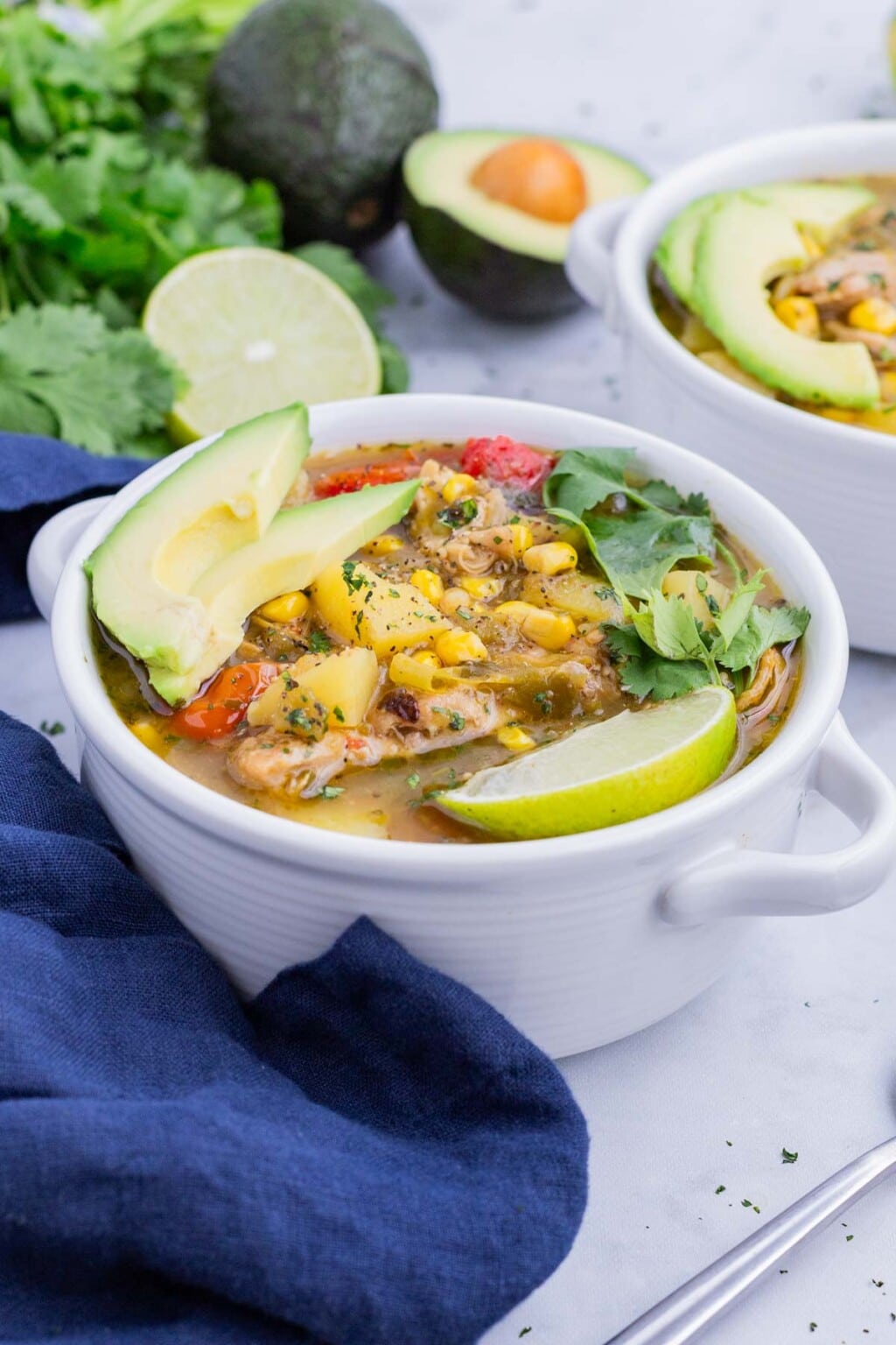 Green Chile Chicken Soup Recipe - Evolving Table