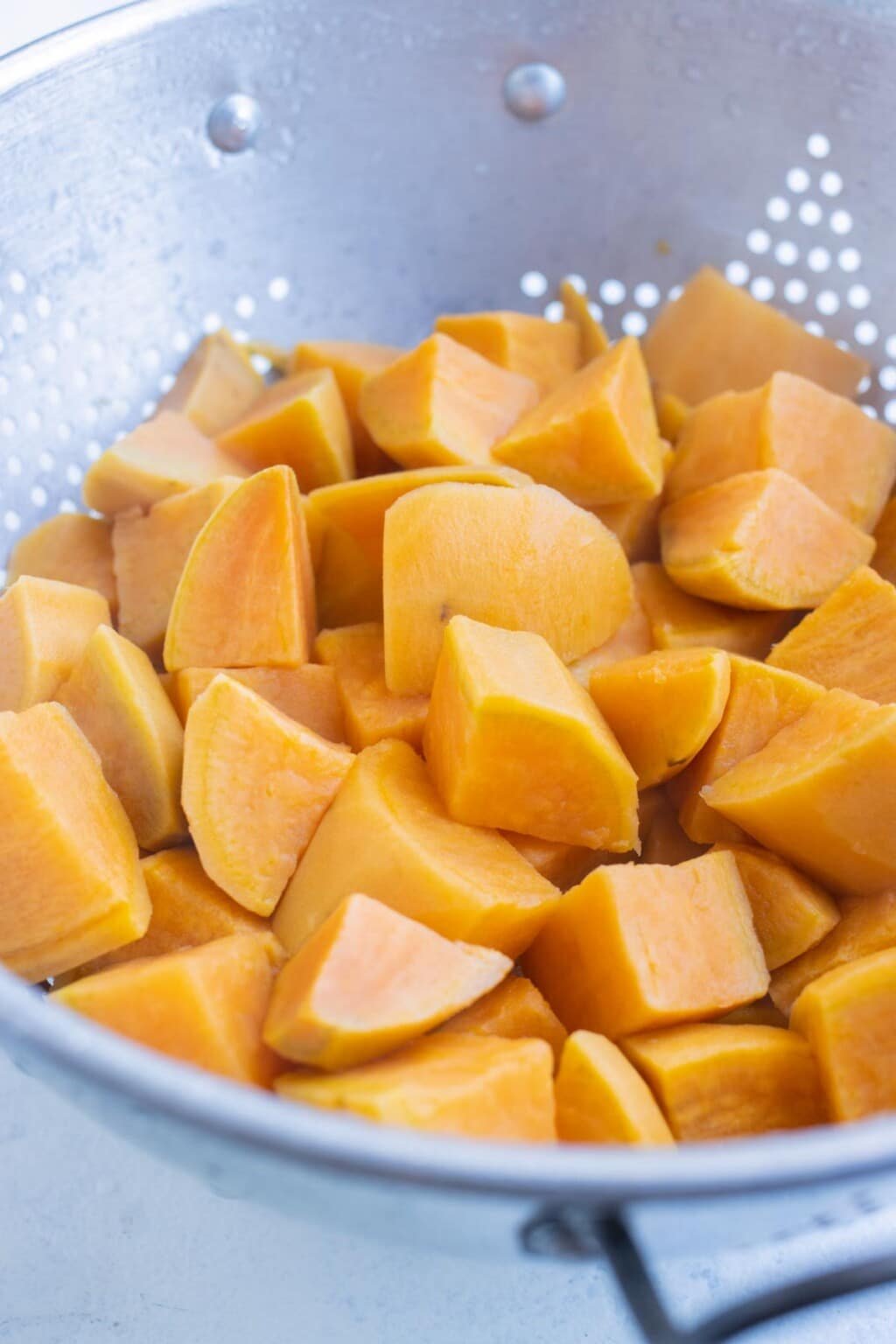 How to Boil Sweet Potatoes (Whole or Cubed) - Evolving Table