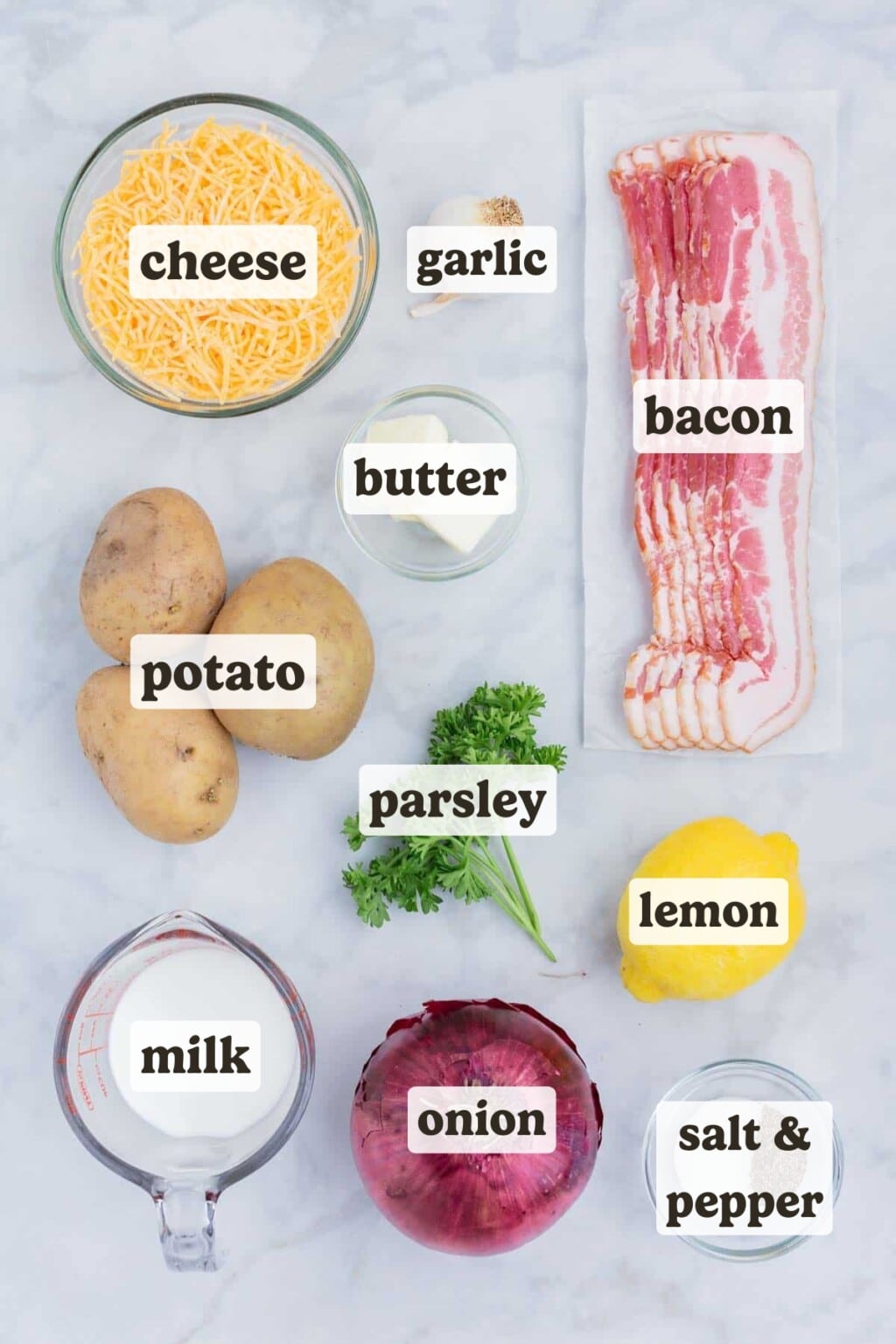 Mashed Potatoes with Bacon and Cheese - Evolving Table