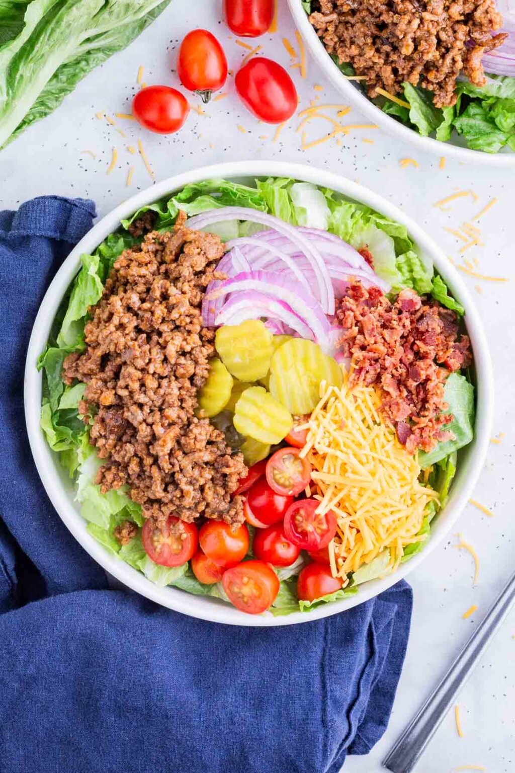 Burger Bowls with Secret Sauce - Evolving Table