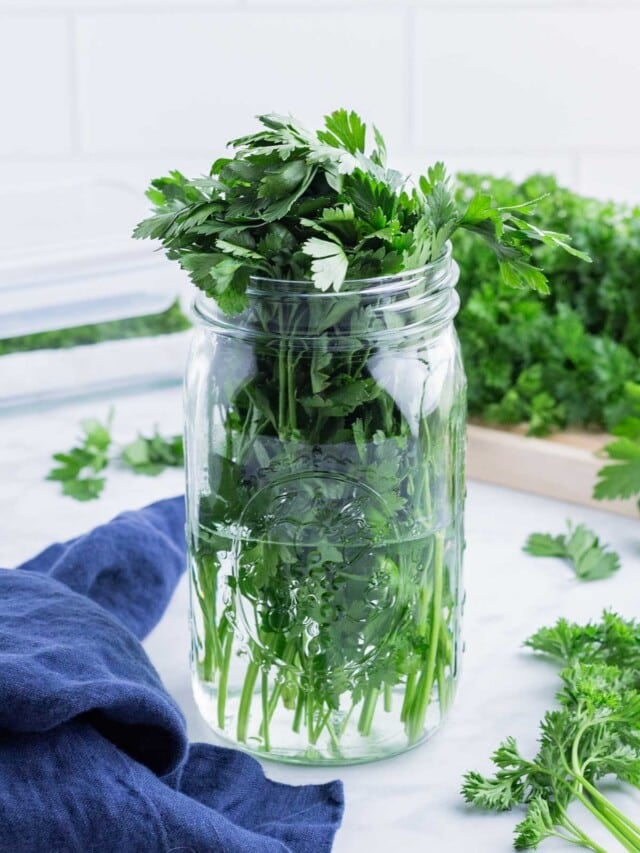 How to Store Parsley (Whole or Chopped) - Evolving Table