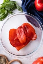 Air Fryer Roasted Red Peppers - Evolving Table