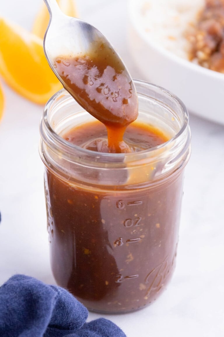 Homemade Orange Chicken Sauce - Evolving Table