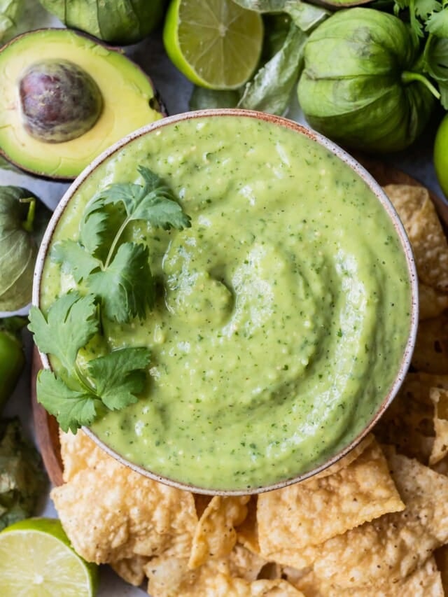 Creamy Avocado Salsa Verde - Evolving Table