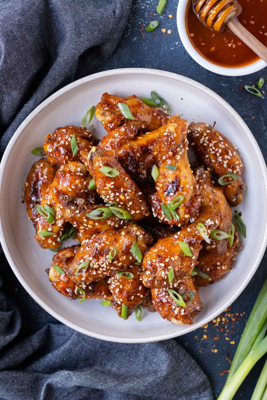 Hot Honey Chicken Wings (Crispy Baked Recipe) - Evolving Table