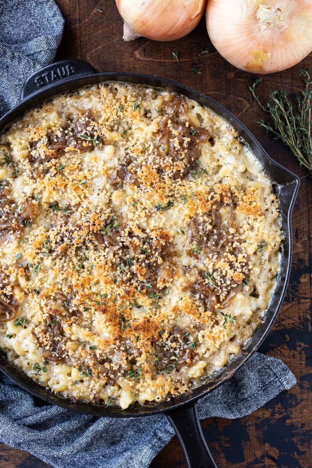 French Onion Mac and Cheese - Evolving Table